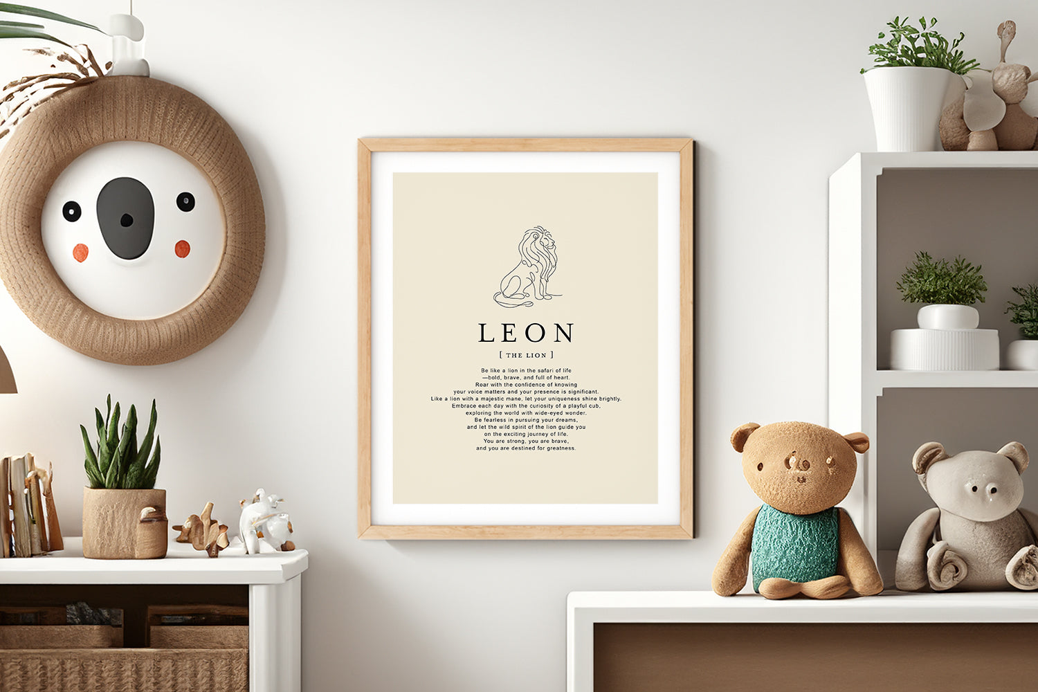 LEON - Name Art Print – Anne Wesley